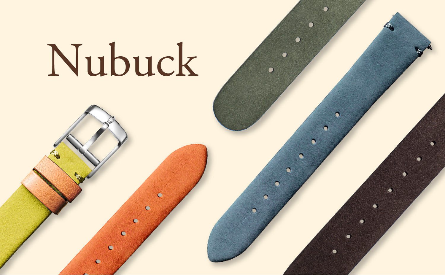 Nubuck Strap - NEW limited colors now available – Maker's Watch Knot Global