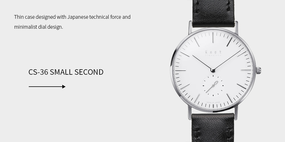Knot's classic watch - Small Second | CS-36 – Maker's Watch Knot Global